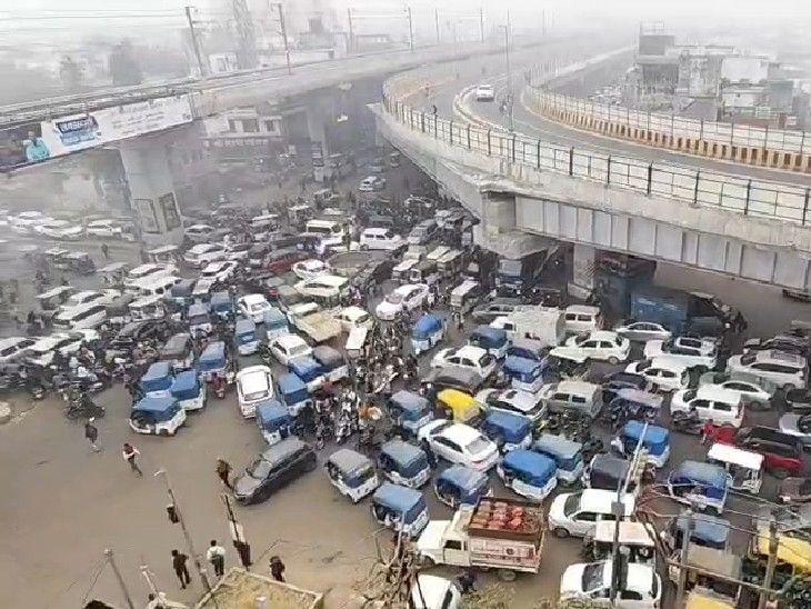 Impact UP Assembly session Uttar pradesh Lucknow Traffic Jaam Munshi pulia | यूपी विधानसभा सत्र ...