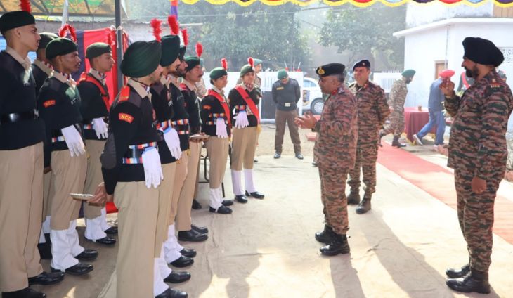 The achievements of the battalion were explained to the NCC cadets ...