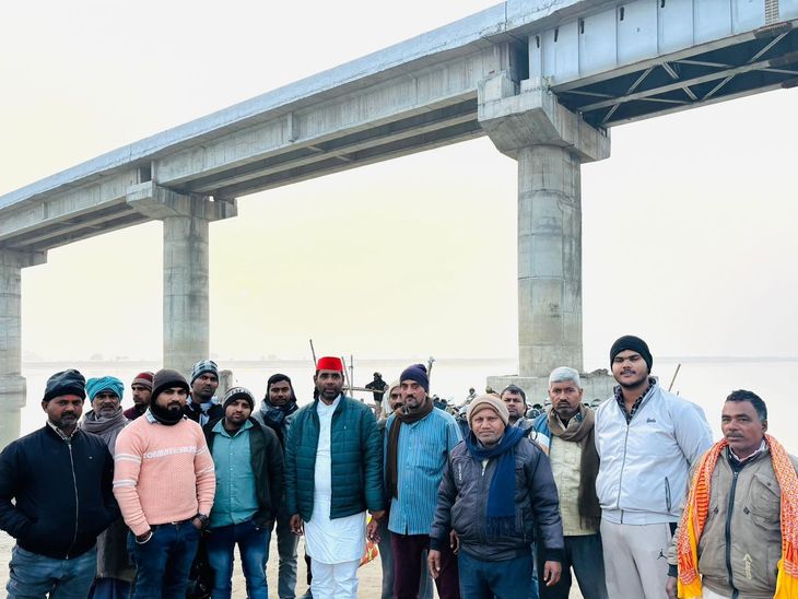 Pipa bridge on Saryu river in Barhaj relocated
