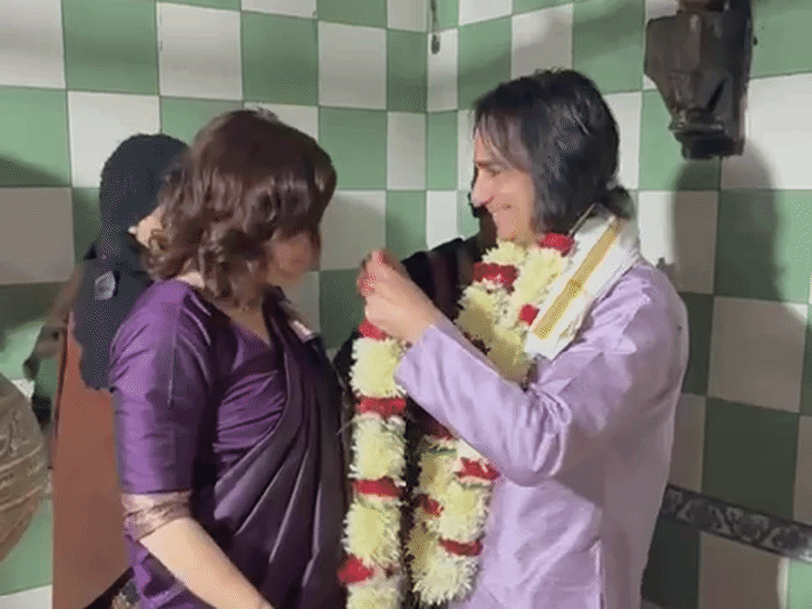 Foreign couple's wedding in Kashi america video