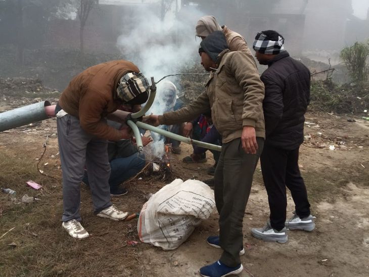33 KV cable box blown up on Bhatasa feeder