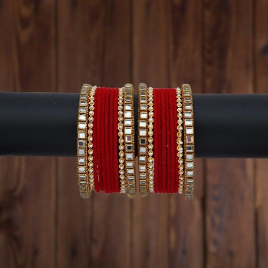 Velvet bangle set will enhance the beauty of your hands