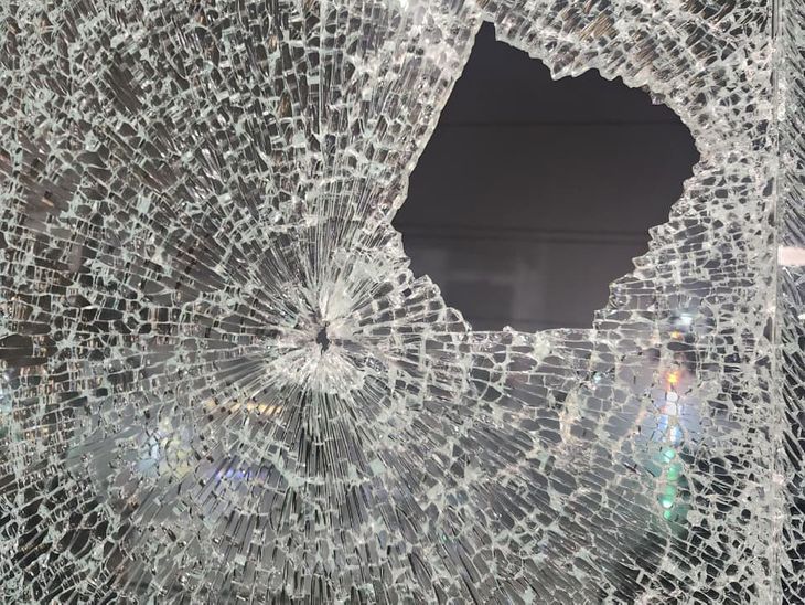 Stone pelting and firing at a house in Shikohabad late at night ...