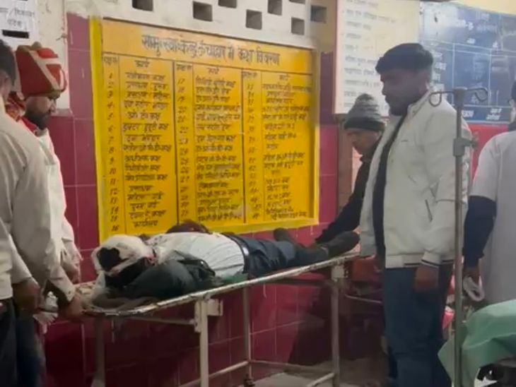 Bike rider injured while trying to save stray cattle | आवारा गौवंश को बचाने में बाइक सवार घायल ...