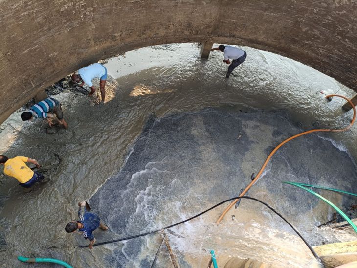 Two feet of silt accumulated in the filter plant and tanks, and ...