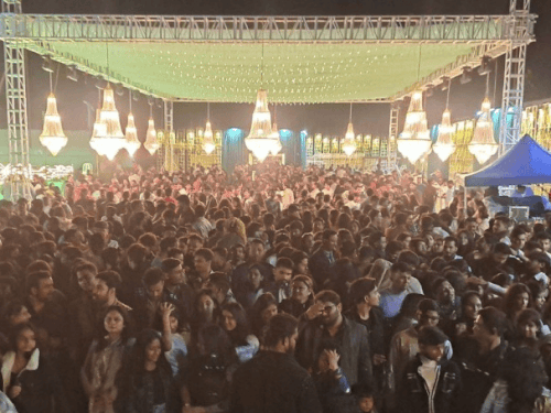 Happy New Year-2026 echoed at 12 o'clock in the night in Pali