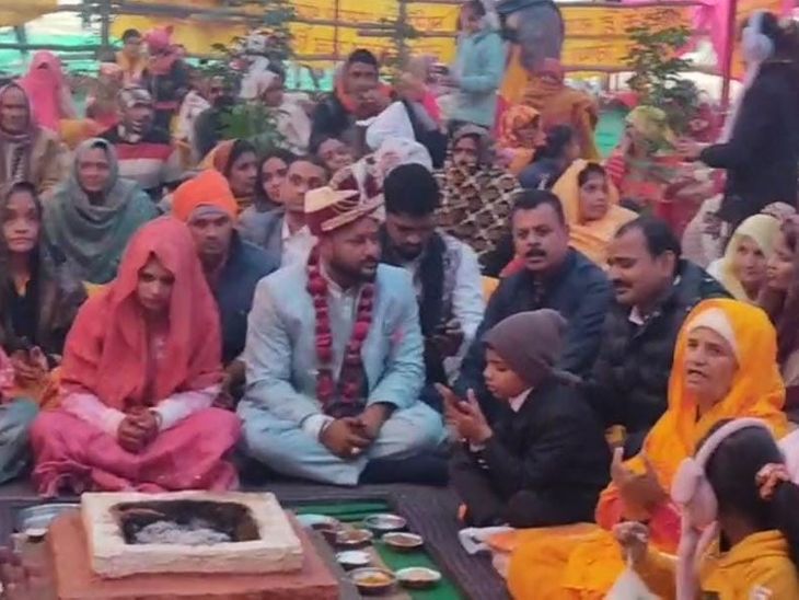 Three marriages in the Yagna of Gayatri Parivar in Jaithra
