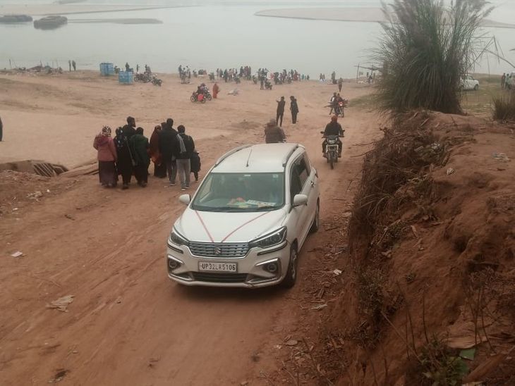 Pipa bridge started at Sitamarhi Ganga Ghat