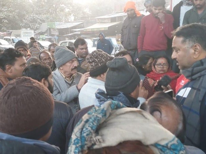Protest against the closure of Hydel Canal Square