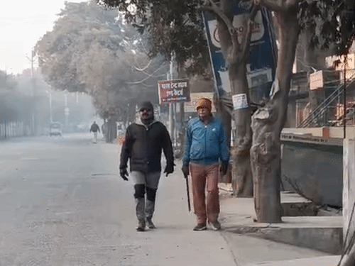 City Cold Wave | Temperature Drops; Sun Offers Relief | रात की ठंड बढ़ी ...