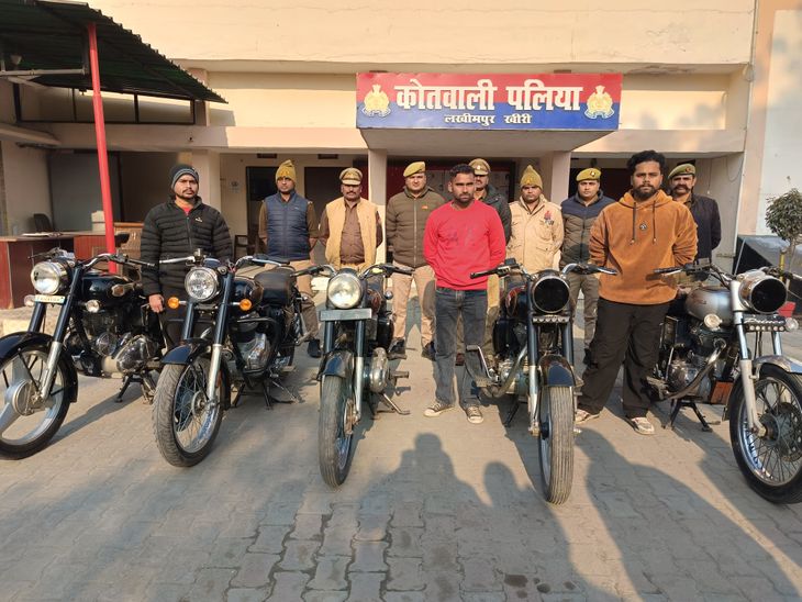 Paliya Police Seize 5 Bullet Bikes for No Number Plate & Loud Silencers