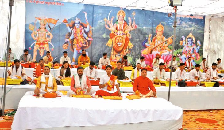 10-day Mahayagna begins at Karoli Wali Mata Temple