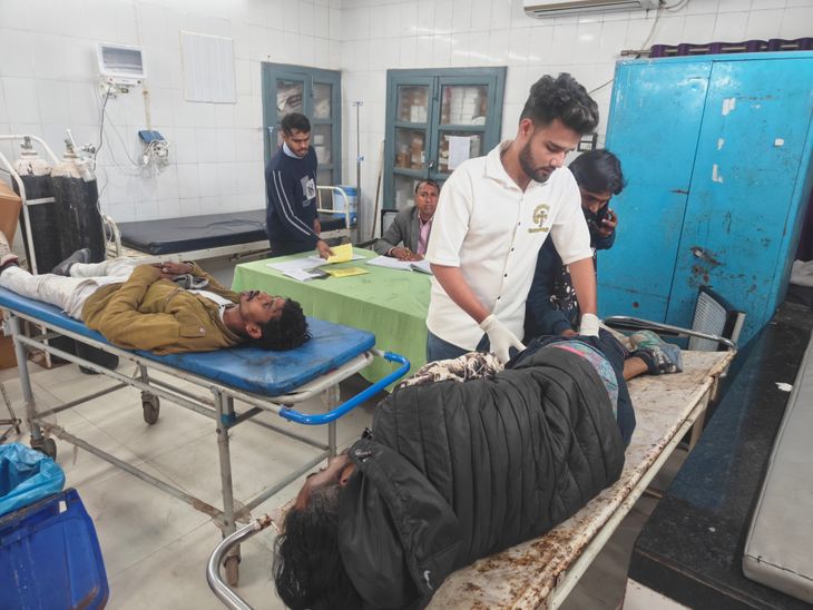 Nadbai Tractor-Bike Accident: Two Youth Critically Injured, Referred to Bharatpur