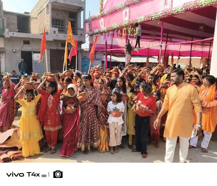 The Ashtabhuja Maa Durga Temple's Pran Pratishtha Yagna began with the ...