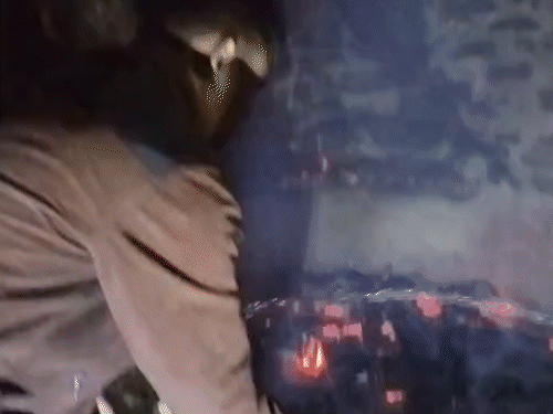 Kota Fire: House Fire Contained with Buckets & Extinguishers in Narrow Lane