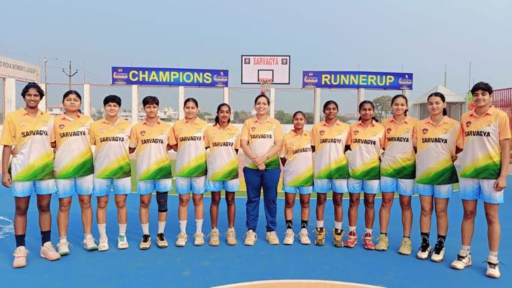 Sarvagya Rao Academy's girls team in SEFA