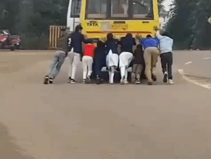 Chhatarpur School Bus Push Video Raises RTO Fitness Questions