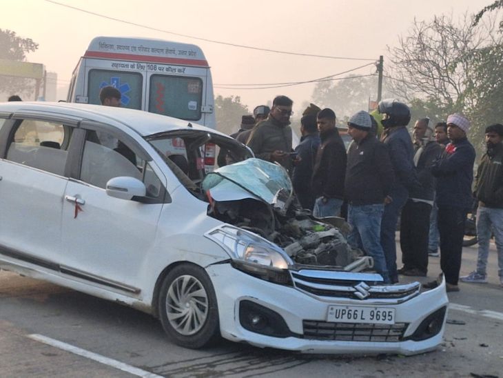 Lambhua Bypass Accident: Three Injured, Admitted to Hospital