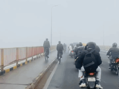 Prayagraj Weather: Cold Winds, Temperature Dip Amid Sun & Clouds