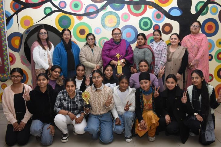 Nandini won first place in poster making, Anchal won second place in ...