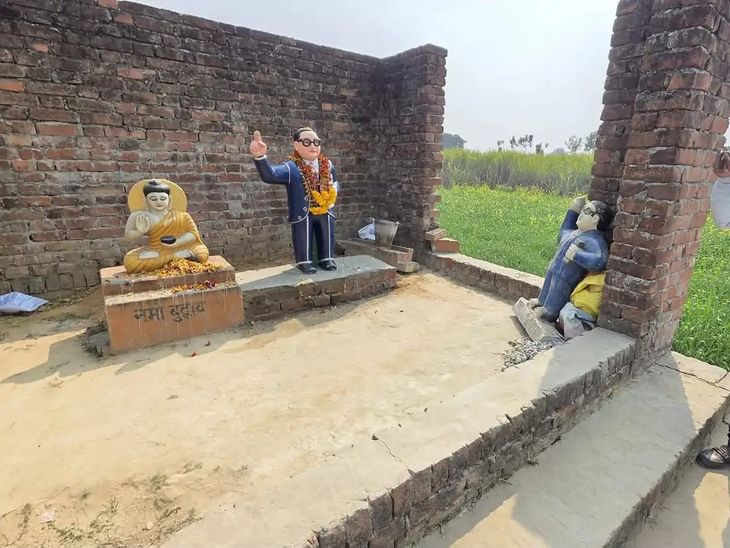 Basti Ambedkar Statue Damaged | MP Ram Prasad Chaudhary Installs New ...