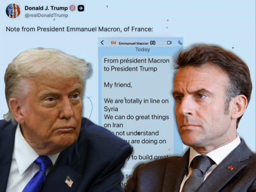 Donald Trump Vs Emmanuel Macron; Message Leak Controversy | US France ...