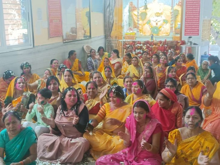 Agar Malwa Rani Sati Temple Holi Fag Utsav: Women Celebrate with Baba Shyam