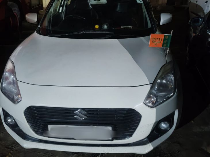 Shamli: BJP Leaders Car Sealed For Hooter, Flag Misuse