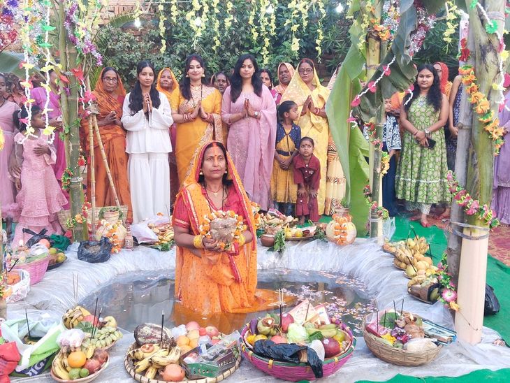 Khajouli Chait Chhath Puja: Surya Arghya Concludes Fast Today