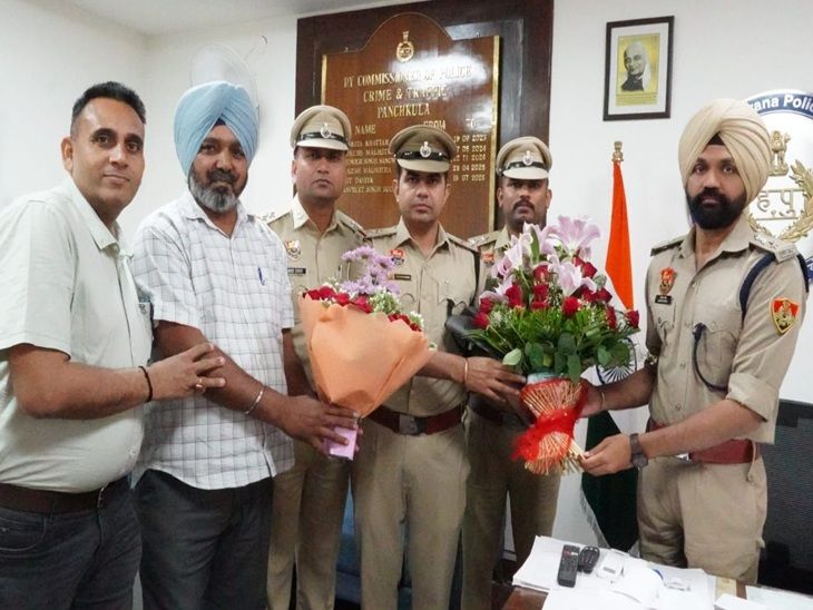 IPS Amrinder Singh Takes Charge Panchkula DCP Crime & Traffic