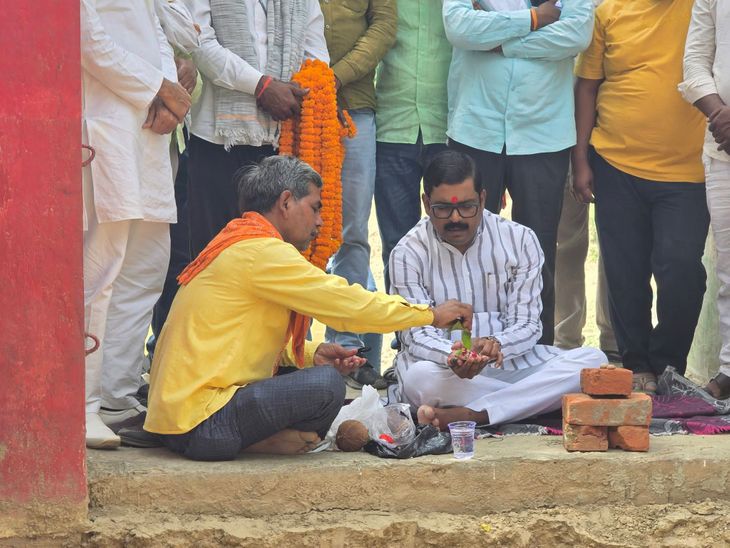 SP MLA Lucky Yadav Bhumi Pujan | Kirtanhiya Badarpur Temple Inauguration
