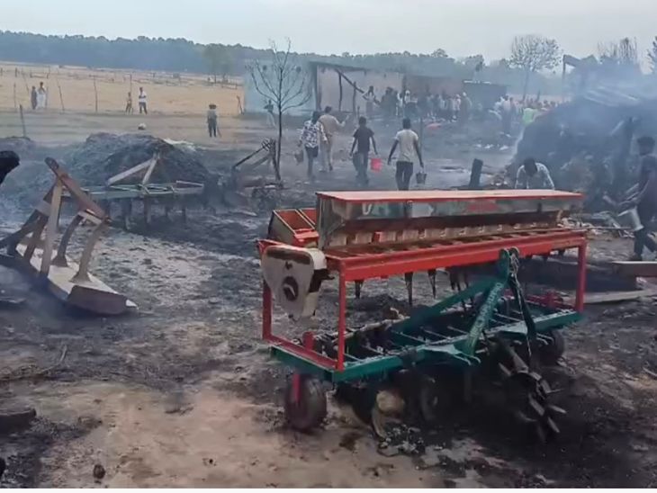 Kaamp Tanda Fire: 40 Homes Gutted, Calf Injured; Admin Steps In