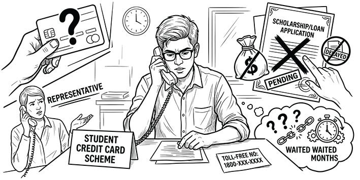 Despite complaints, students are not getting the benefit of credit card.