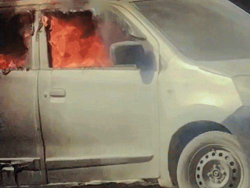 Chandpur Car Fire | Heat Wave Accident Near Bijnor