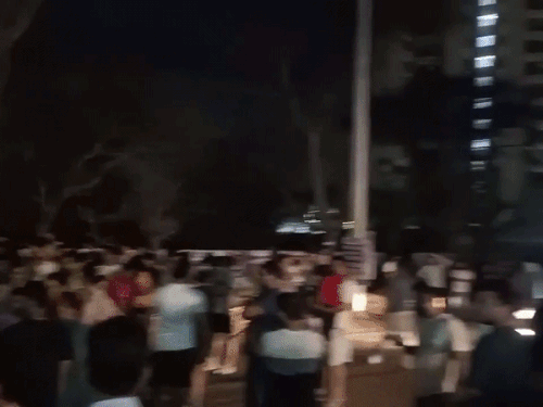 Gurugram Adani Angan Power Outage Protest | Residents Block Road