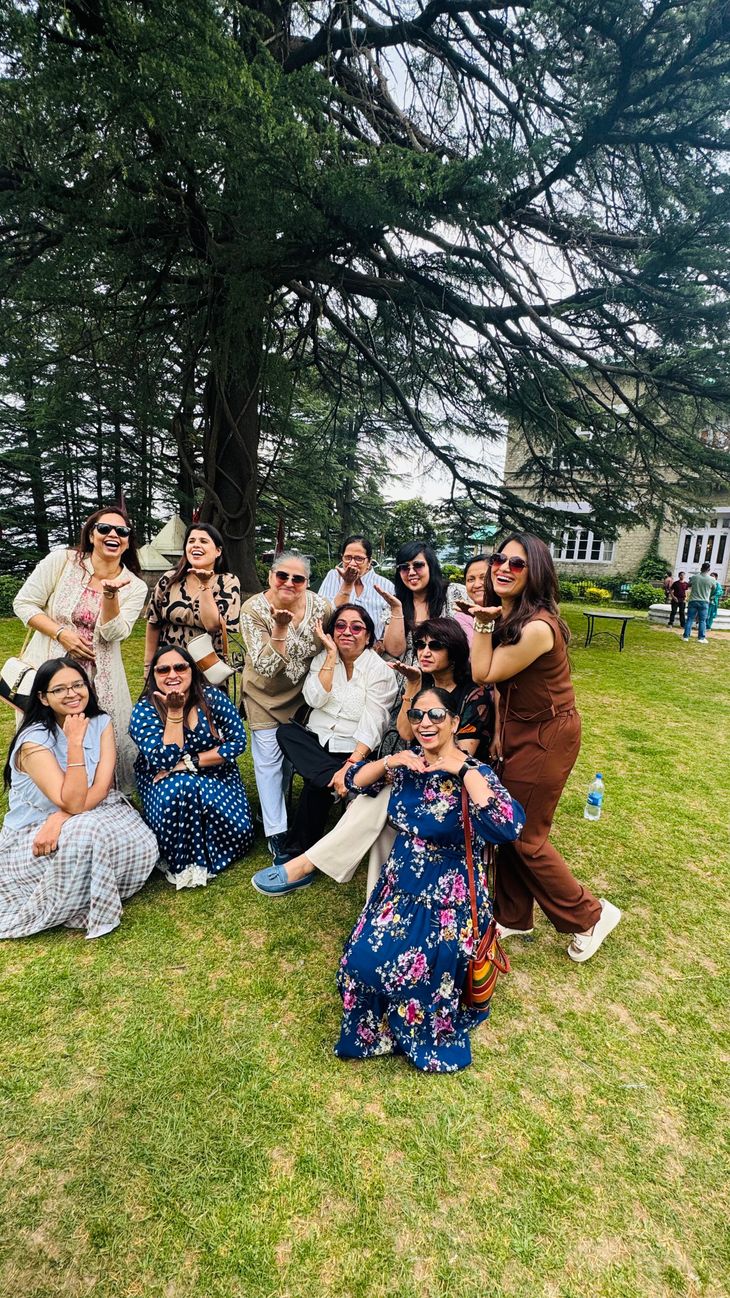 Ladies group had fun in the outing