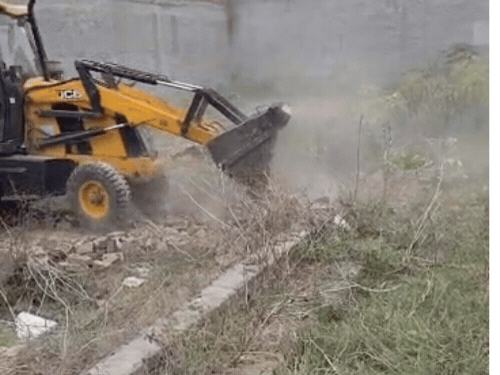 Agra Illegal Colony Demolished | ADA Bulldozer Action