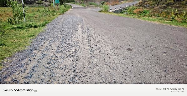 Overloaded vehicles scatter concrete on the road, increasing the risk ...
