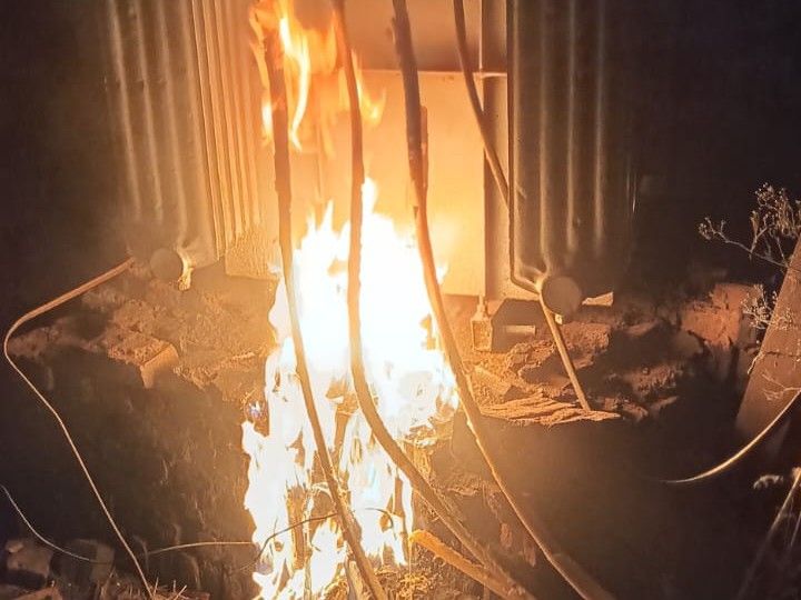 Gajipur Power Outage | Gamhar Village Transformer Fire Disrupts 100+ Homes