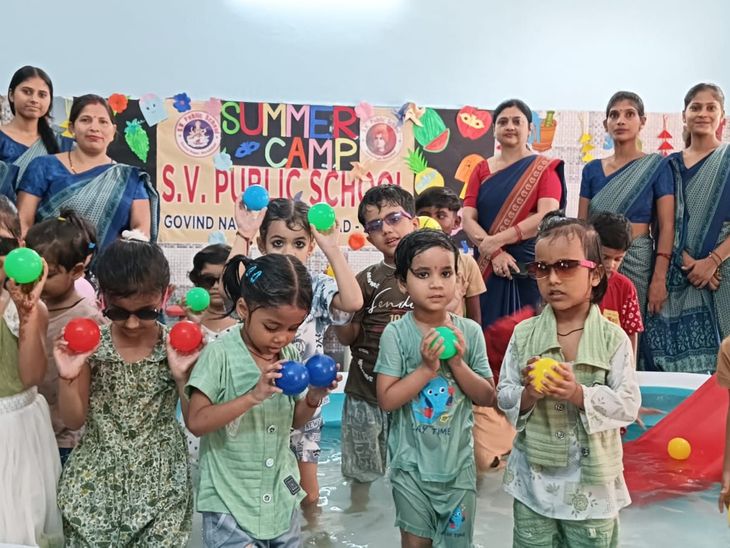 Moradabad: SV Public School Summer Camp | Pool Party & Art-Craft ...