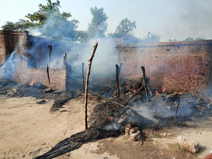Baghanala Village Fire: Motorcycle, Household Goods Burnt