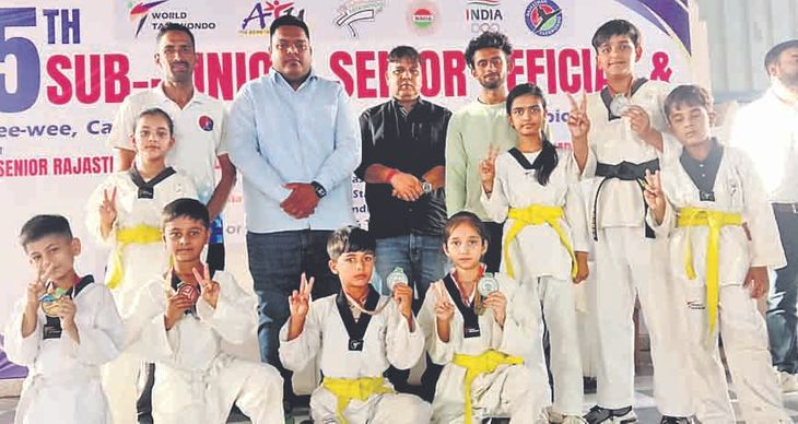 Churu players won 5 medals in State Taekwondo