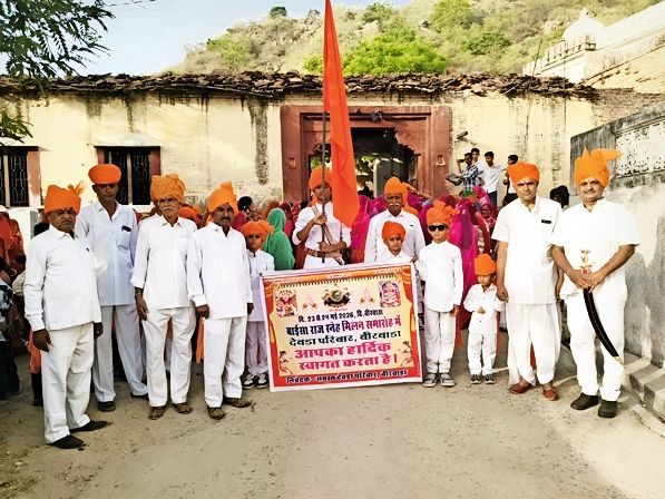 Rajput culture: A procession of saffron turbans and flower showers