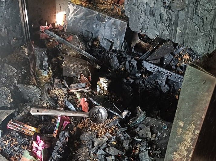 Asandra Market Bakery Fire Causes Lakhs Loss; Shopkeeper Parvez Alam