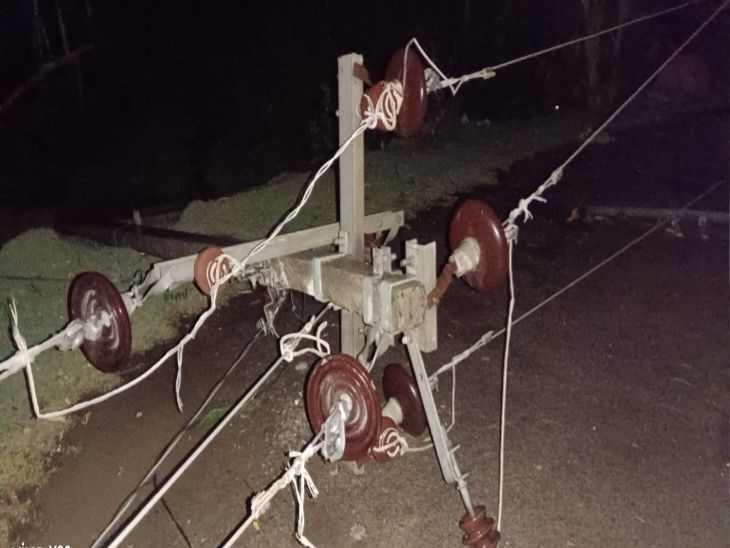 Shahjahanpur Power Outage | Storm Tree Fall Poles Damaged