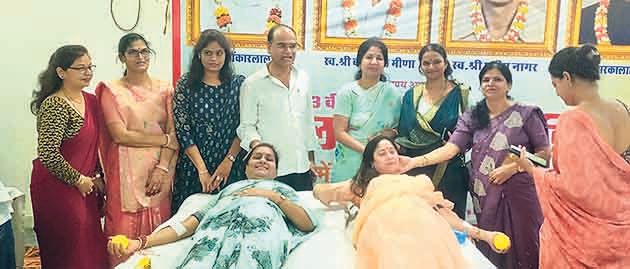 Women's unit Baran enthusiastically donated blood