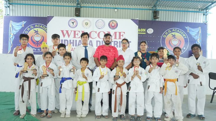 Ashok Karate School won 26 medals in the District Karate Championship.