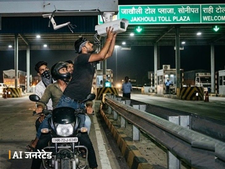 Sonipat Toll Plaza CCTV Camera Theft | Bike Thieves FIR