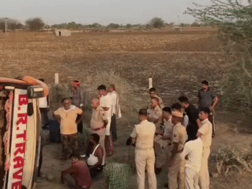 Kota Bus Accident NH 52 | Overturn, Farm Fall, Two Seriously Injured