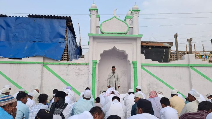 Eid-ul-Azha prayers were offered in a peaceful and harmonious atmosphere.